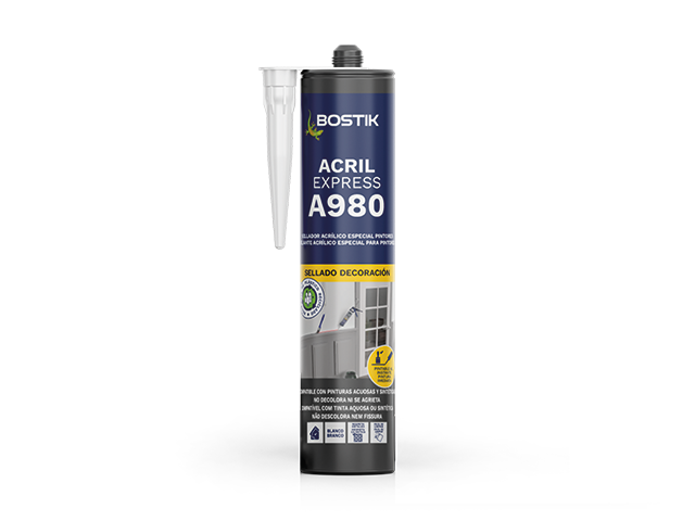 A980 ACRIL EXPRESS | SELANTE ACRÍLICO ESPECIAL PARA PINTORES | Bostik ...
